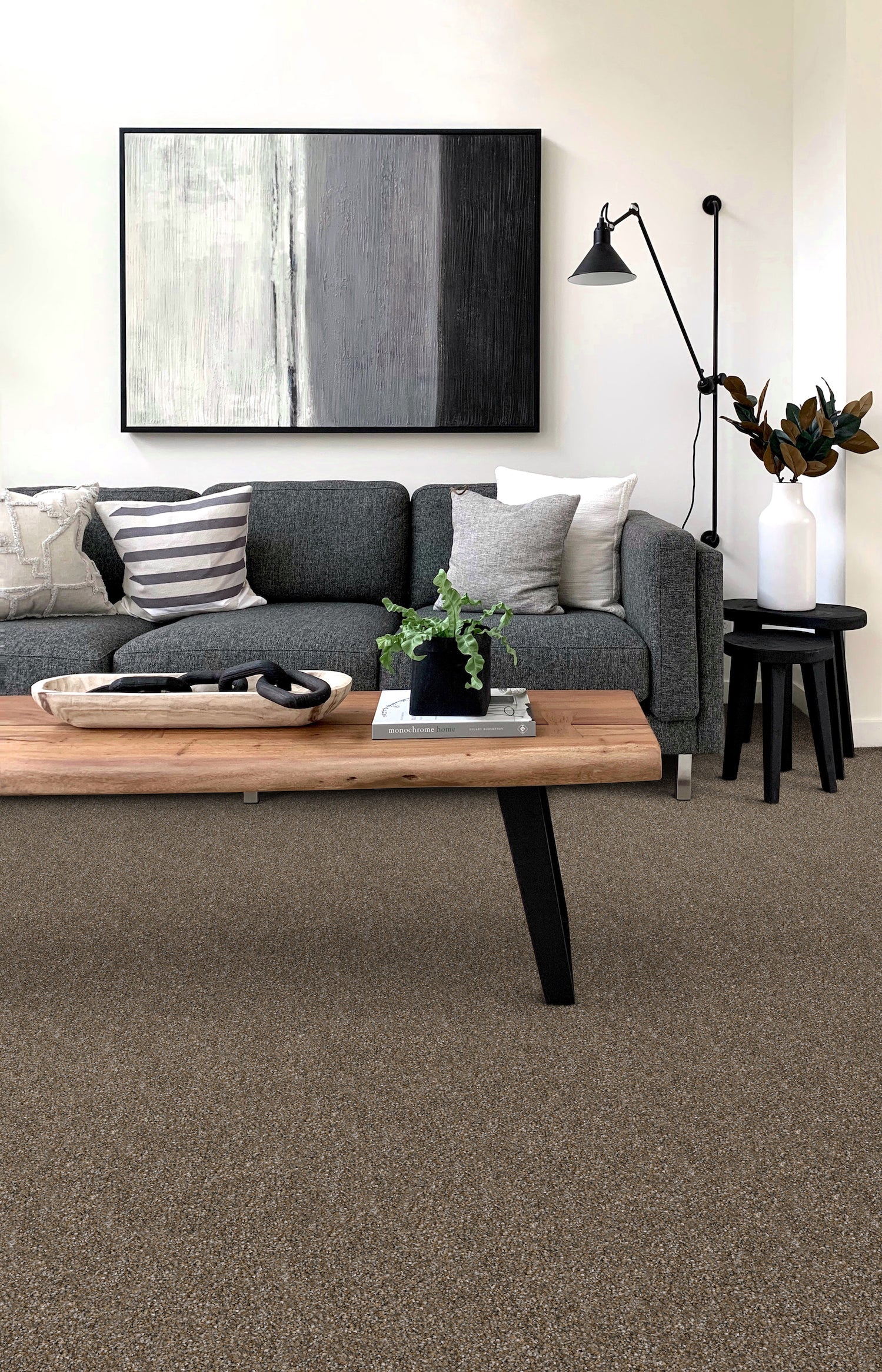 Big Idea Carpet Flooring in River Rock | Dixie Home — DH Floors