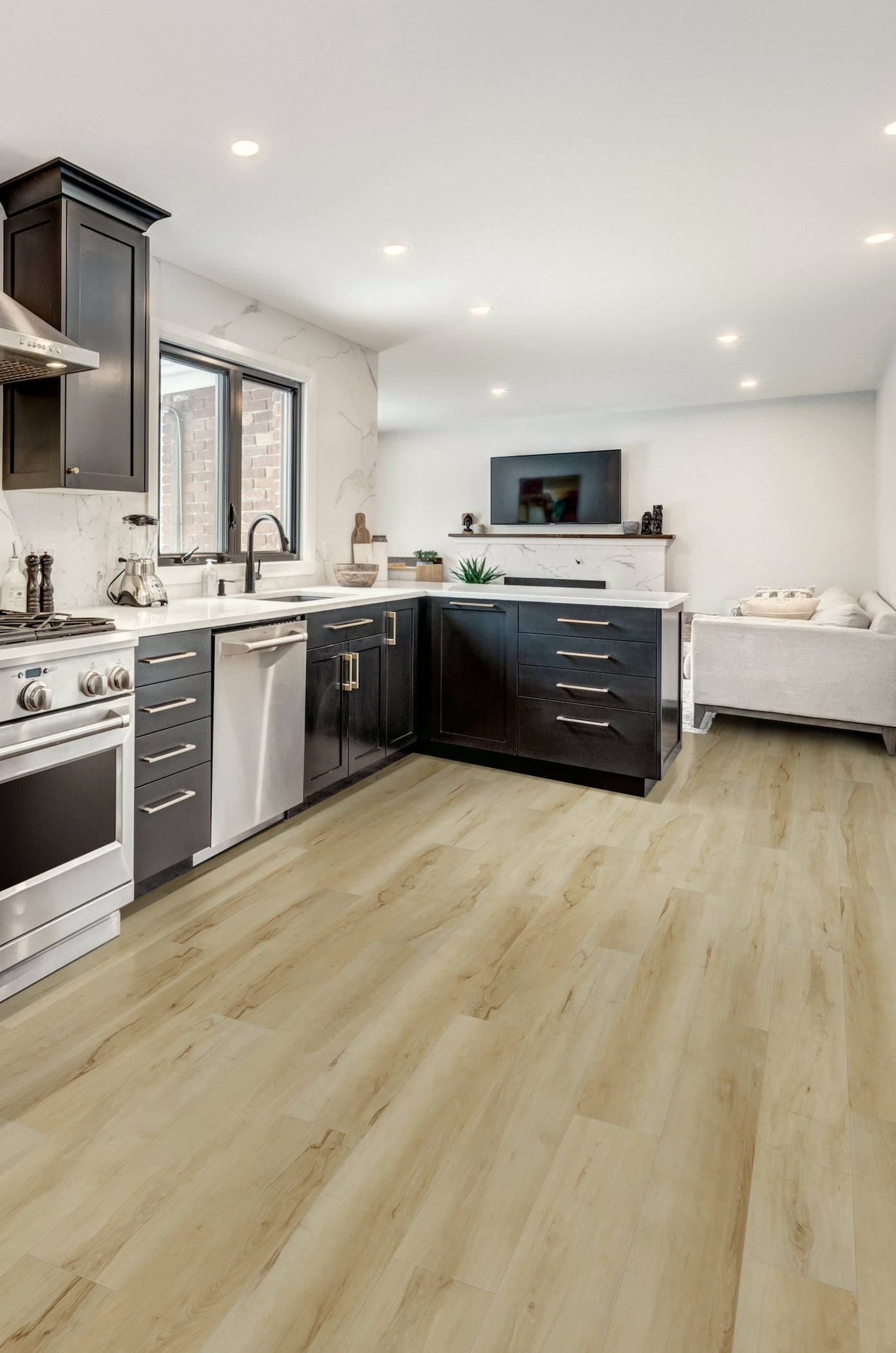 Alpha Collection Luxury Vinyl Flooring in Natural Maple | TRUCOR — DH ...